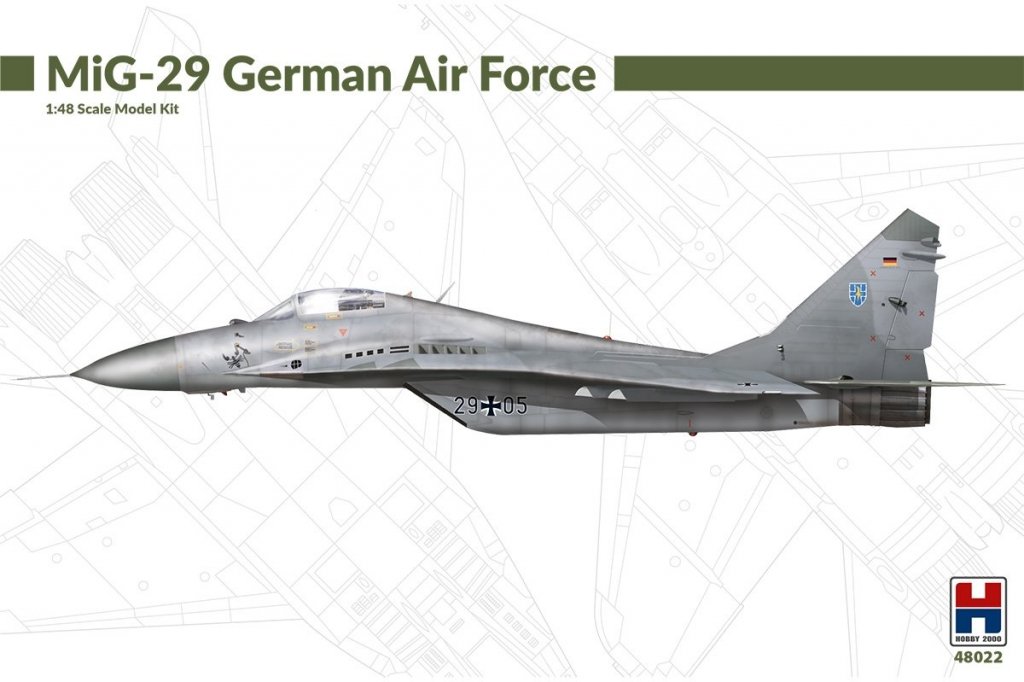 Hobby 2000 48022 MiG-29 German Air Force ( ACADEMY + CARTOGRAF + MASK ...