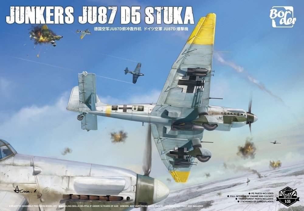 Border Model BF-012 Junkers Ju 87 D-5 Stuka 1 35 - 1:35 - Modele ...