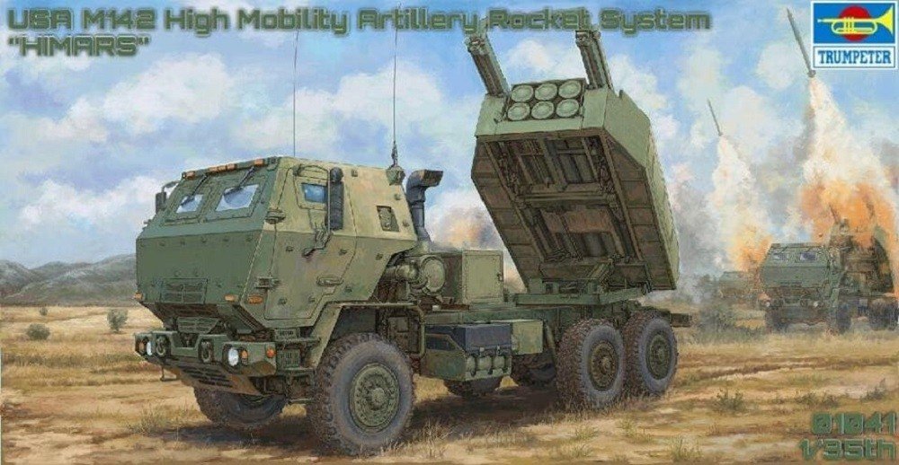 Trumpeter 01041 M142 High Mobility Artillery Rocket System HIMARS ...