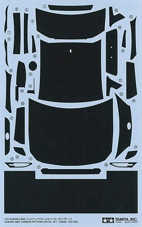 Tamiya 12681 Carbon Decals Fine sklep modelarski Plastmodel