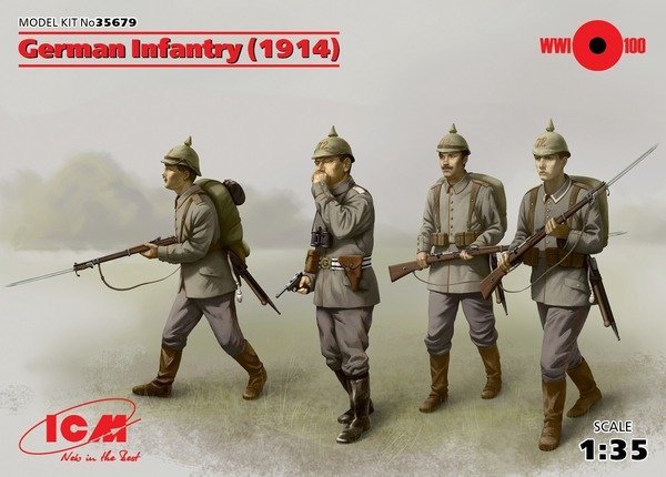 ICM 35679 German Infantry (1914) - scale 1:35 - Figures