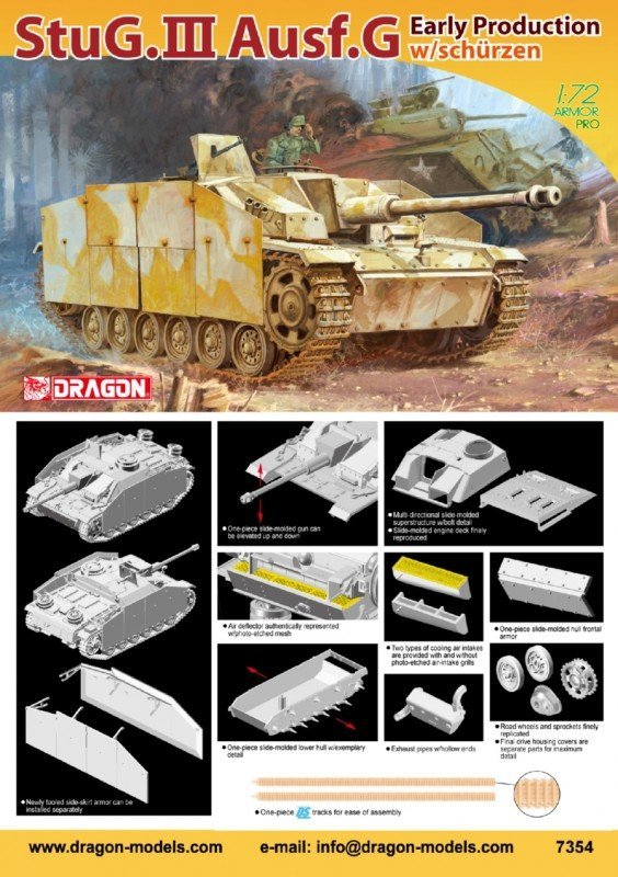 Dragon 7354 StuG.III,Ausf.G Early (1:72) - 1939-1945 - 1 72 - Military ...