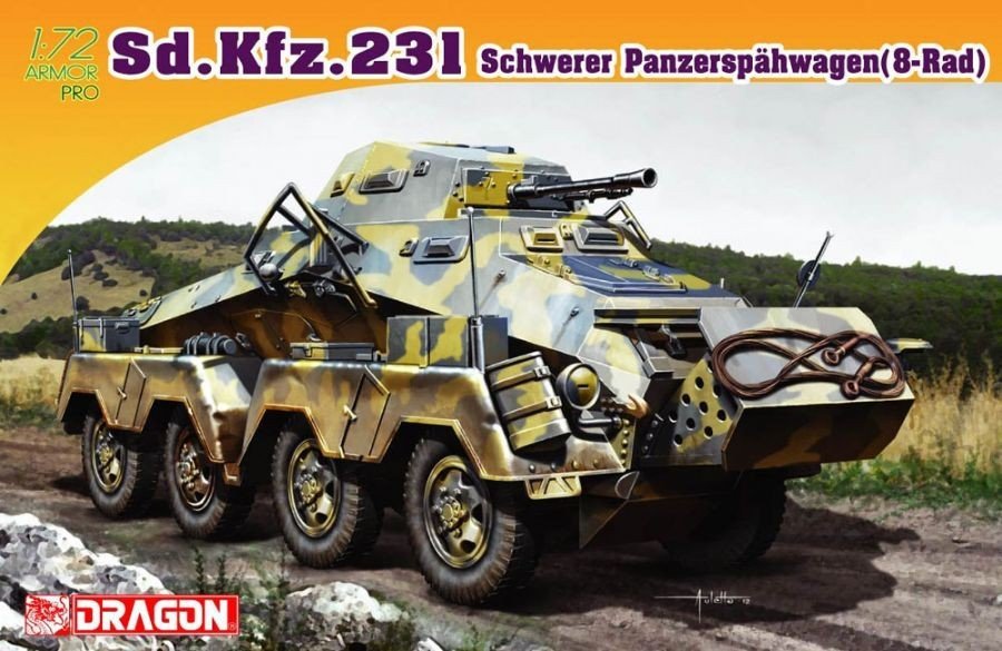 Dragon 7483 Sd.Kfz.231 Schwerer Panzerspahwagen 8-Rad (1:72) - 1939 ...
