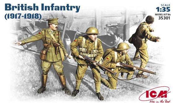 ICM 35301 British Infantry 1917-1918 (1:35) - scale 1:35 - Figures