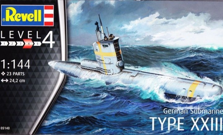 Revell 05140 German Submarine Type XXIII 1 144 - scale 1:144 - Civilian ...