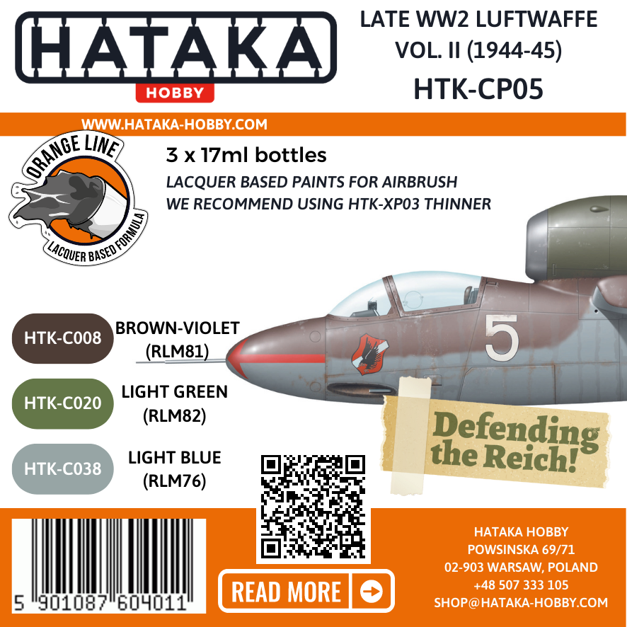 Hataka Hobby HTK-CP05 Late WW2 Luftwaffe vol. II (1944-45) - LACQUER ...