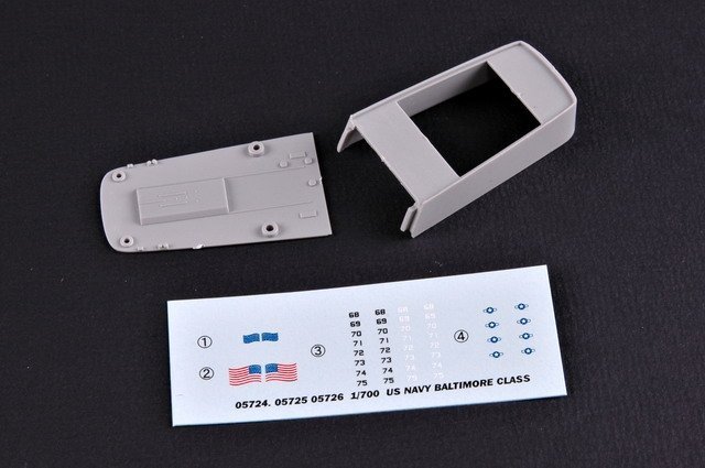 Trumpeter 05724 USS Baltimore CA-68 1943 1 700 - scale 1:700 - Civilian ...