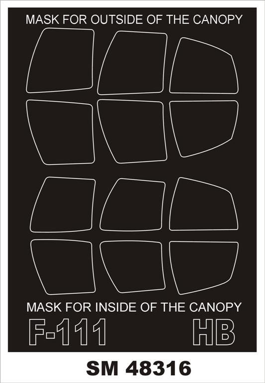 Montex SM48316 F-111 HOBBY BOSS - scale 1:48 - Mini Mask - Montex ...