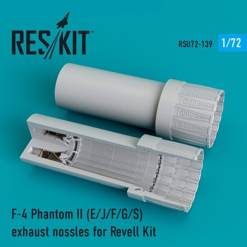 RESKIT RSU72-0139 F-4 E J F G S Phantom II exhaust nossles for Revell 1 ...
