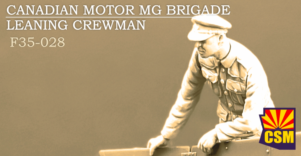 Copper State Models F35-028 Canadian Motor MG Brigade Leaning Crewman 1 ...