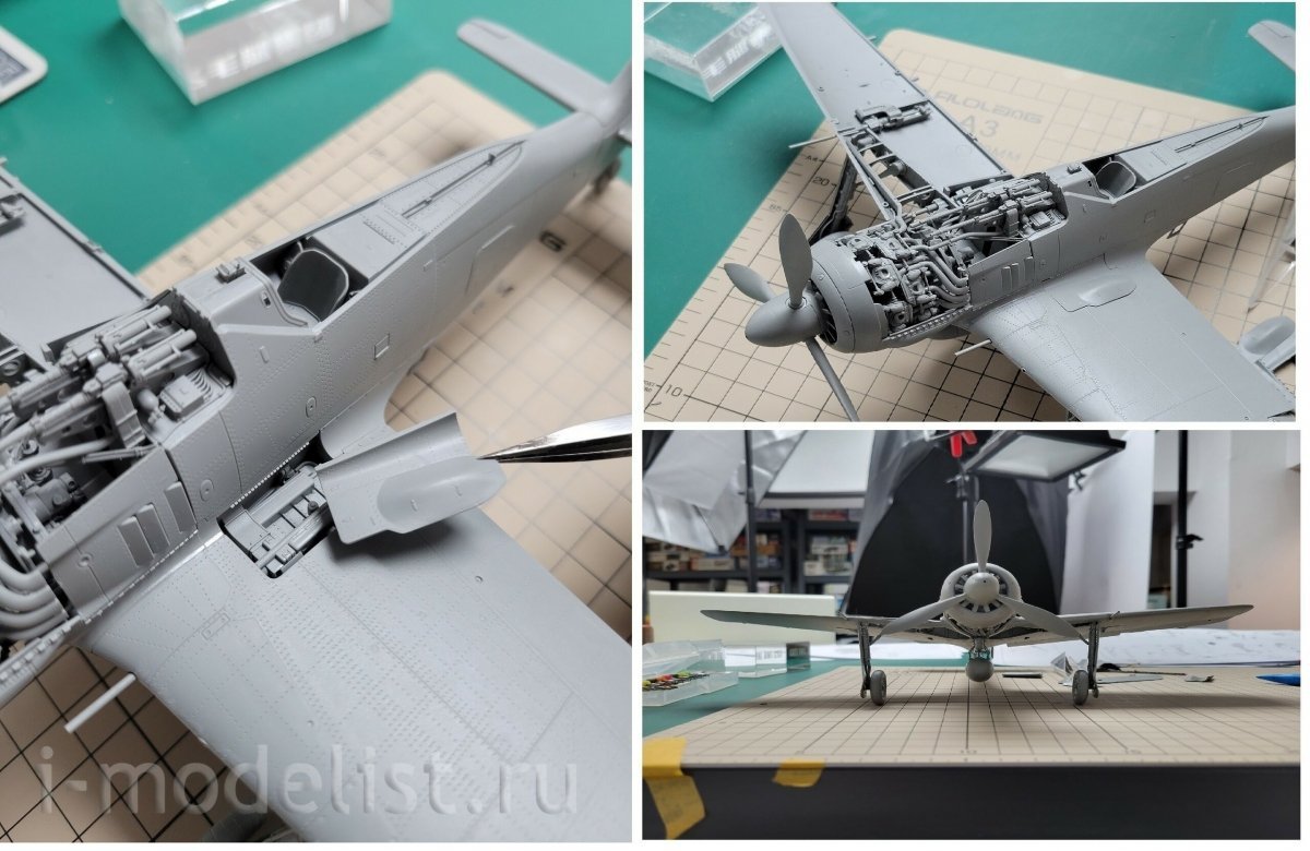 Border Model BF-003 Focke-Wulf Fw 190A-6 w Wgr. 21 & Full engine and ...