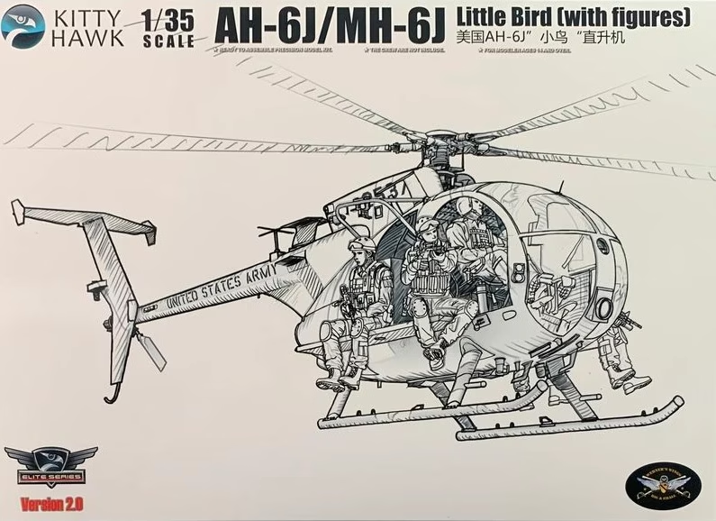 Kitty Hawk 50004 AH-6J MH-6J Little Bird (with figures) version 2.0 1 ...