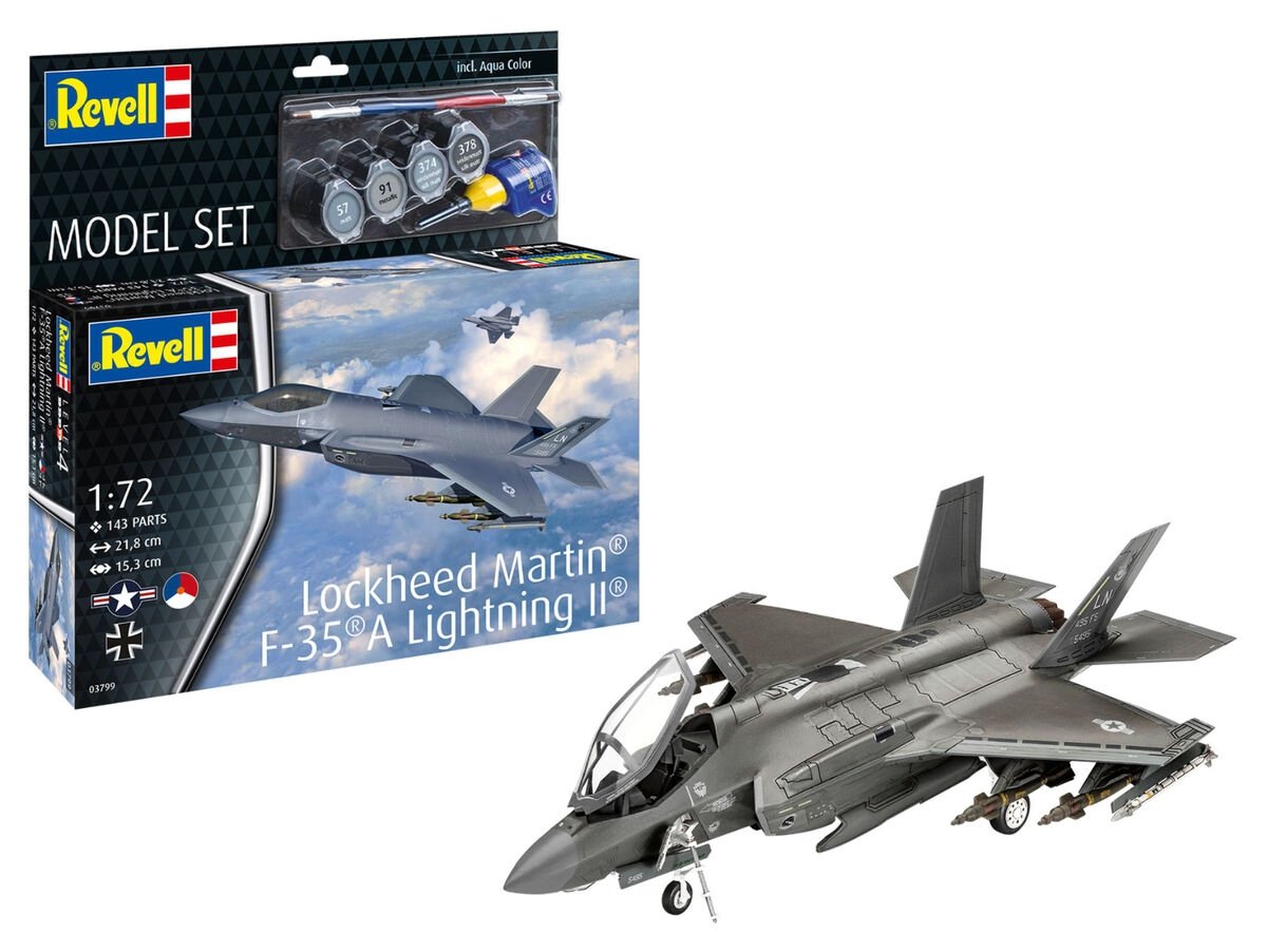 Revell 63799 Lockheed Martin F-35A Lightning II 1 72 - Aircraft ...