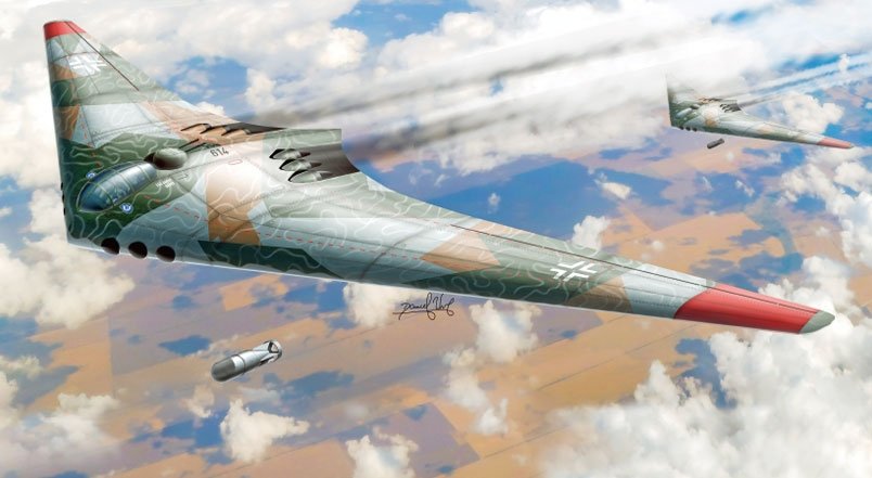 Modelcollect UA72217 Horten H.XVIIIA Super long-range tactical bomber 1 ...