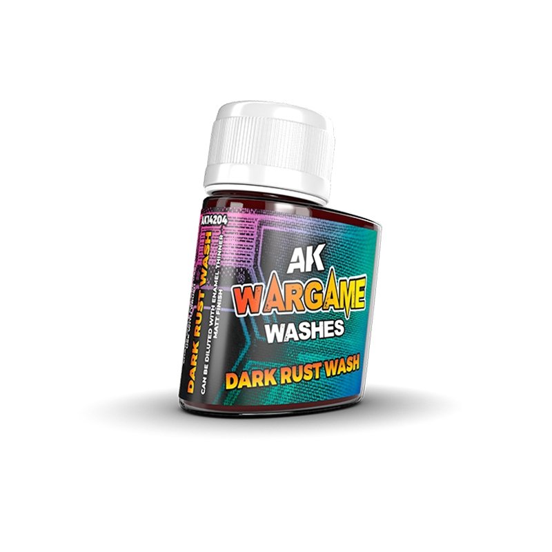 AK Interactive AK14204 DARK RUST WASH – WARGAME SERIES 35ml - Washes ...