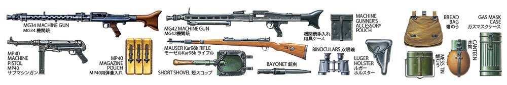 Tamiya 32602 WWII Wehrmacht Infantry Set 1 48 - scale 1:48 - Figures