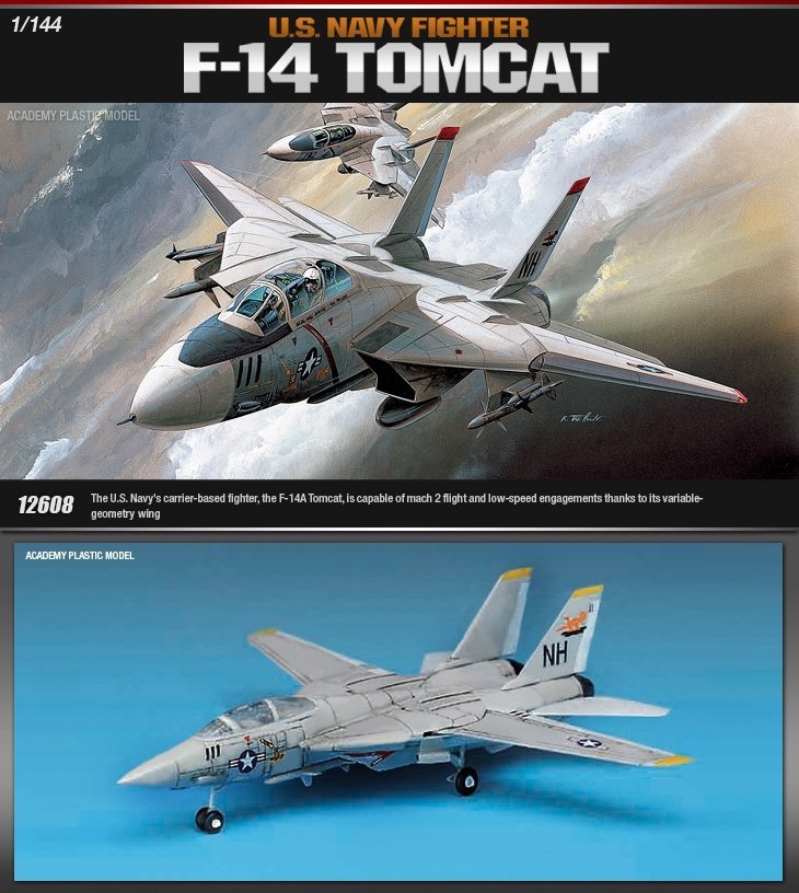 Academy 12608 F-14 Tomcat 1 144 - 1:144 - Military Aircraft