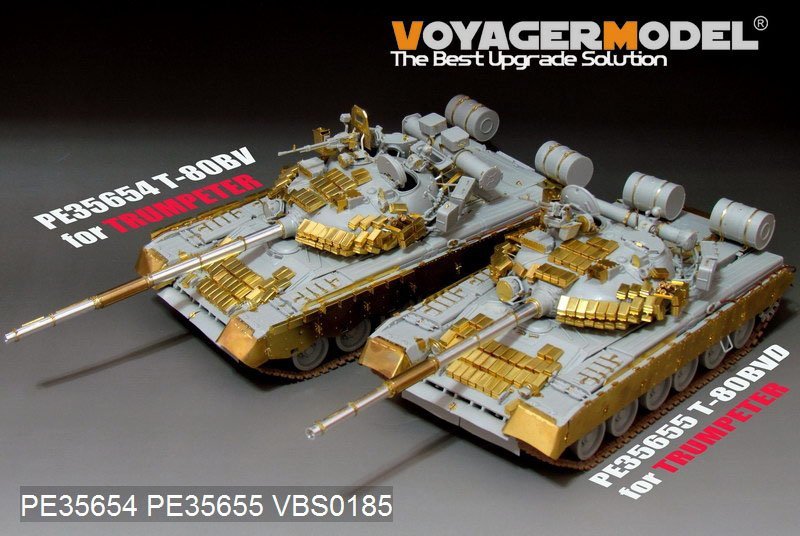 Voyager Model PE35654 Modern Russian T-80BV MBT (smoke discharger ...