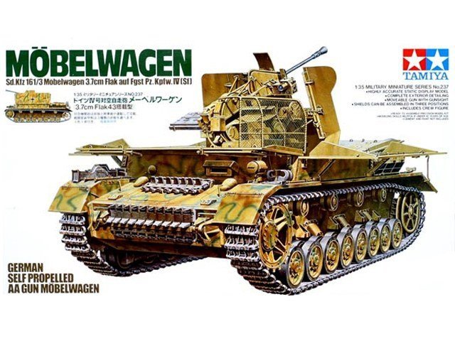 Tamiya 35237 German Self Propelled AA Gun Mobelwagen (1:35) - Self ...