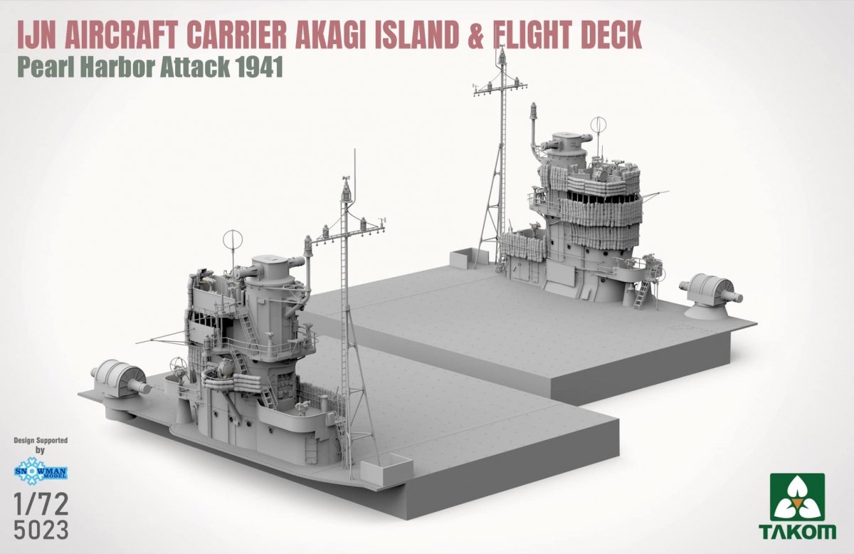 Takom 5023 IJN Aircraft Carrier Akagi - Island And Flight Deck, Pearl ...