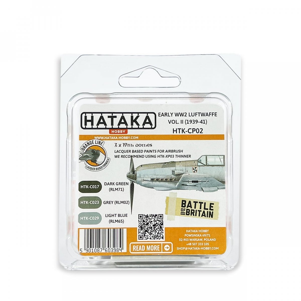 Hataka Hobby HTK-CP02 Early WW2 Luftwaffe vol. II (1939-41) - LACQUER ...