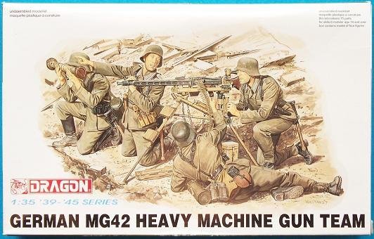 Dragon 6064 German MG42 Heavy Machine Gun Team - scale 1:35 - Figures