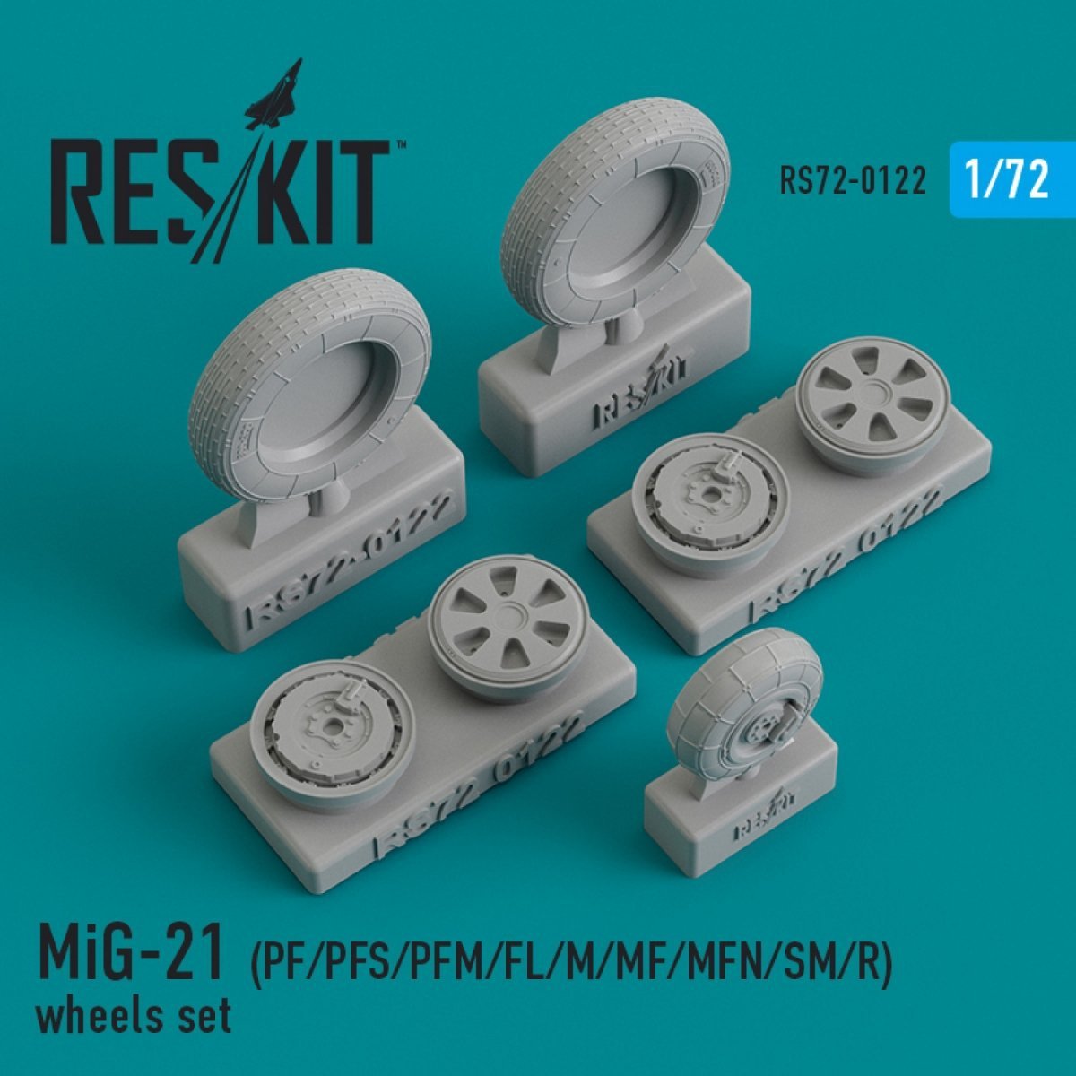 RESKIT RS72-0122 MIG-21 (PF, PFS, PFM, FL, M, MF, MFN, SM, R) WHEELS ...