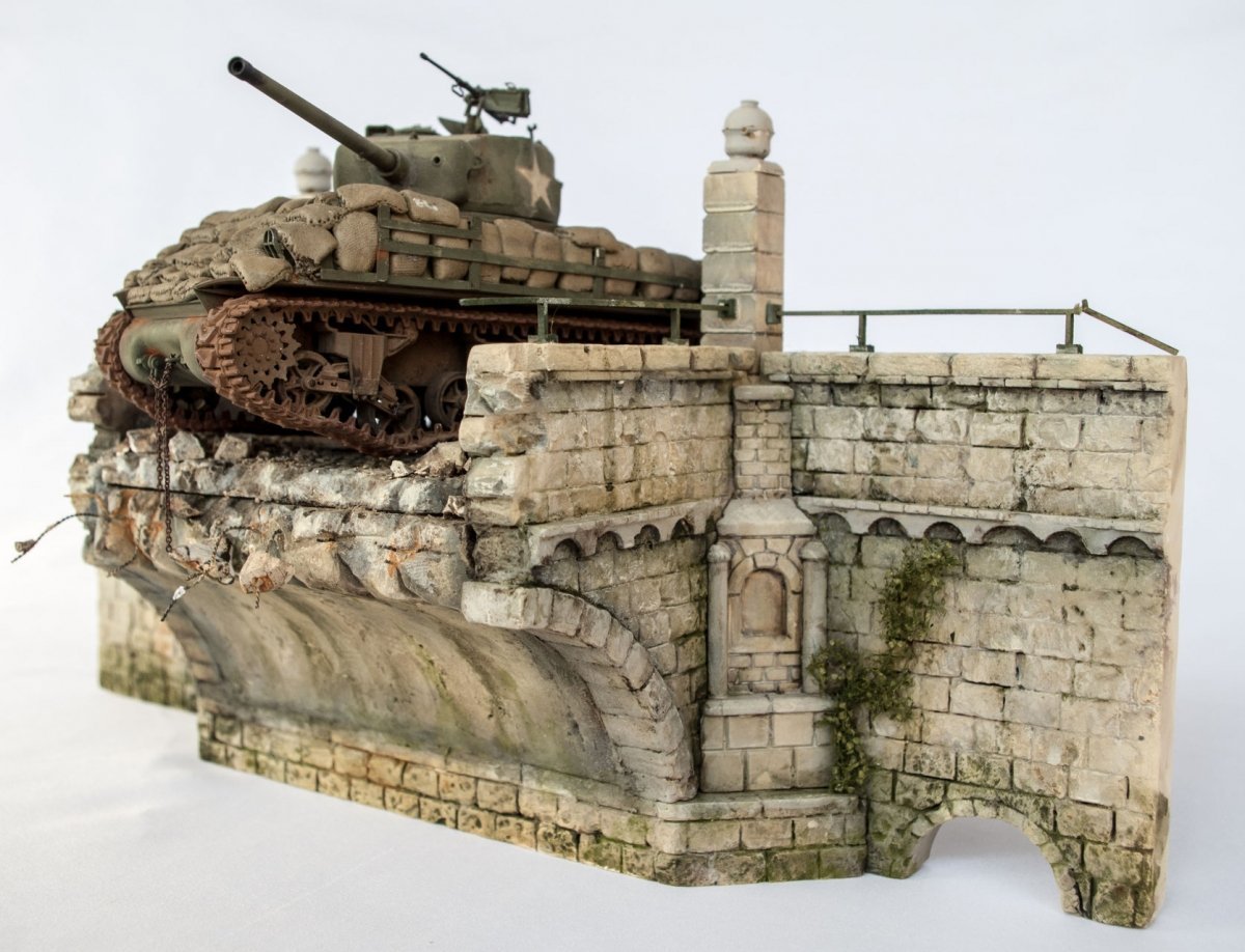 RT-Diorama 35012 Destroyed bridgehead 1 35 - Scenerie, budynki - Diorama
