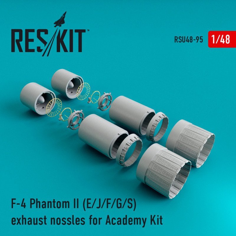 RESKIT RSU48-0095 F-4 E J F G S Phantom II exhaust nossles for Academy kit 1 48 - RES KIT ...