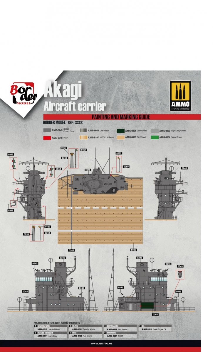 Border Model BS-002 Akagi Bridge W Flight Deck 1 35 - Skala 1:35 ...
