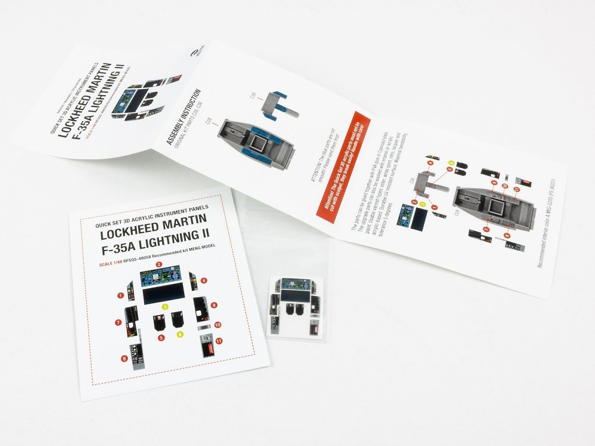 Red Fox Studio QS-48058 Lockheed Martin F-35A Lightning II Meng 1 48 ...