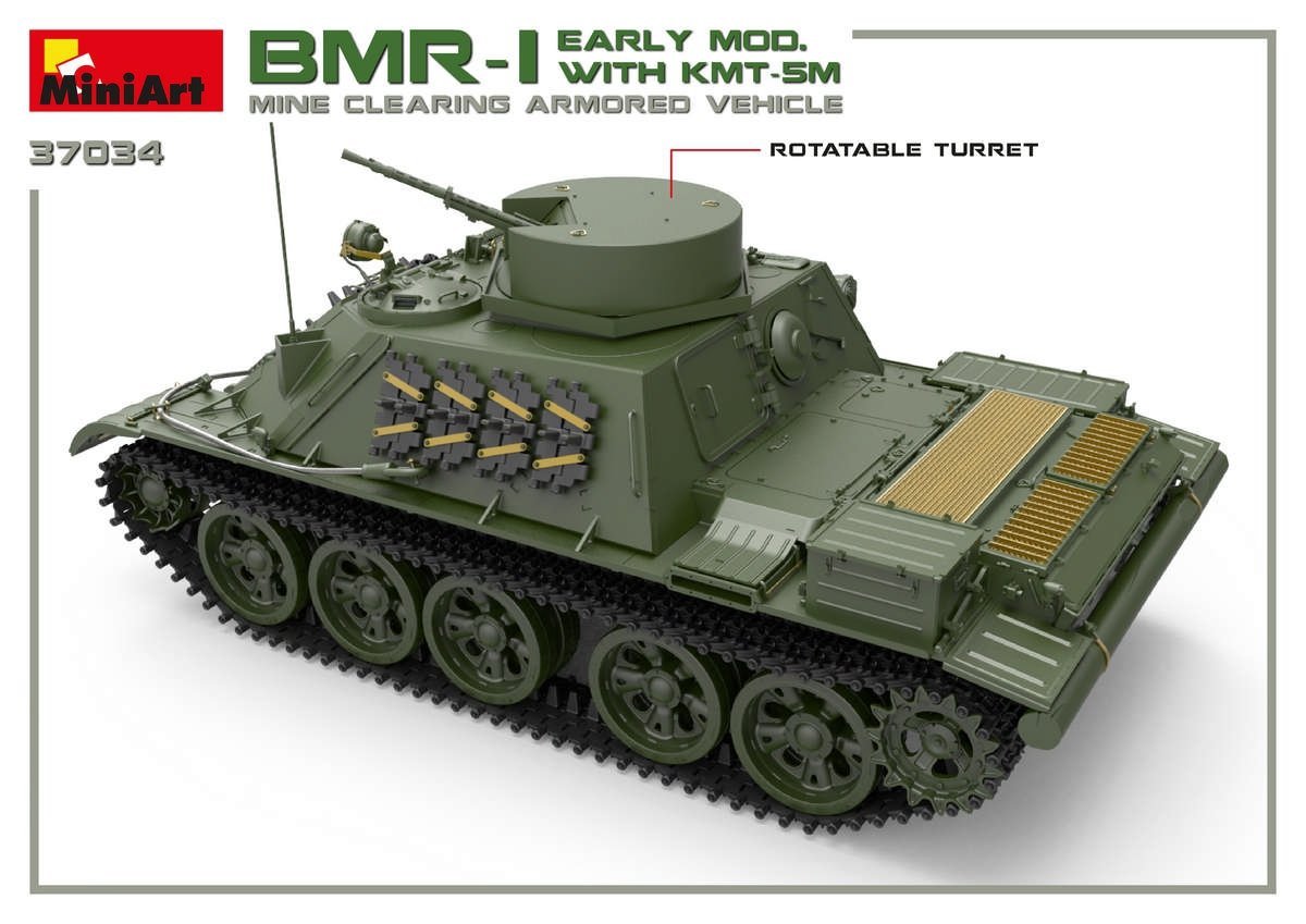 MiniArt 37034 BMR-1 EARLY MOD. WITH KMT-5M 1 35 - Pojazdy inżynieryjne - 1939-1945 - 1 35 ...