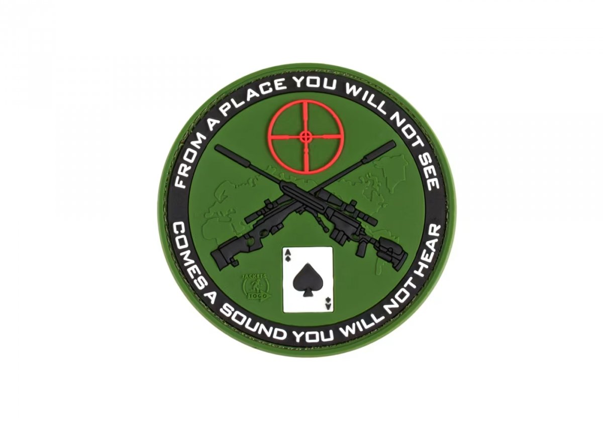 Naszywka - Sniper Rubber Patch - Naszywki - Gadżety - airsoft, militaria, ASG - redberet.pl