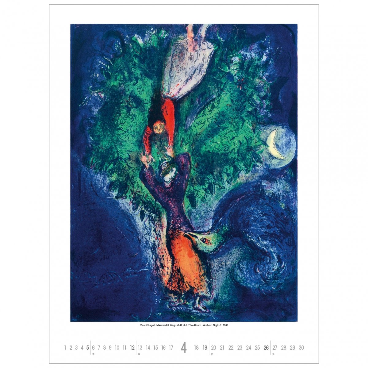 Kalendarza ścienny wieloplanszowy MARC CHAGALL 2026