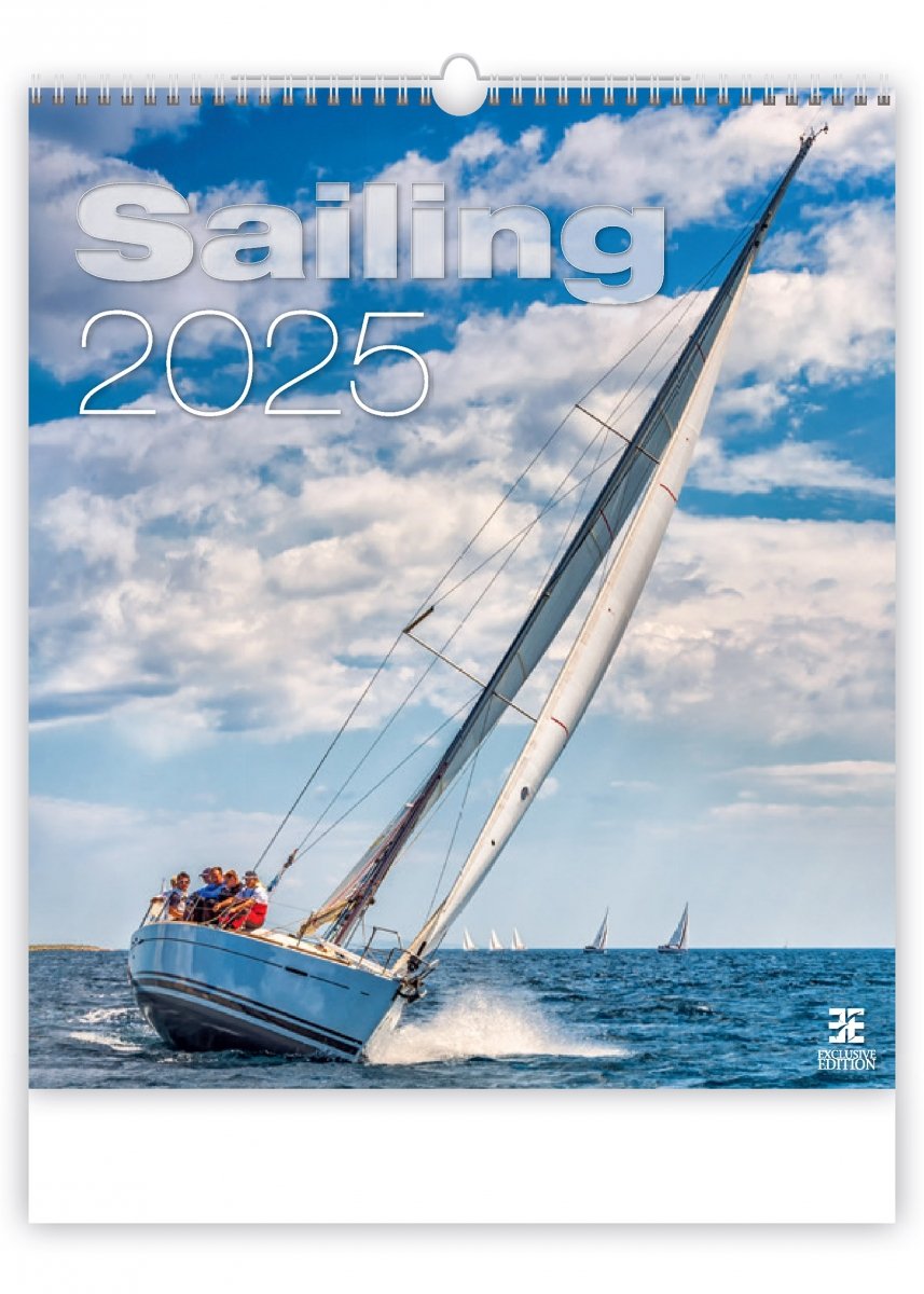 Kalendarz ścienny wieloplanszowy Sailing 2025 - exclusive edition