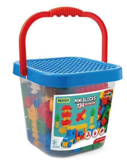 Klocki Mini Blocks wiadro z klockami WADER 41340 - Edukacyjne - Dobra ...