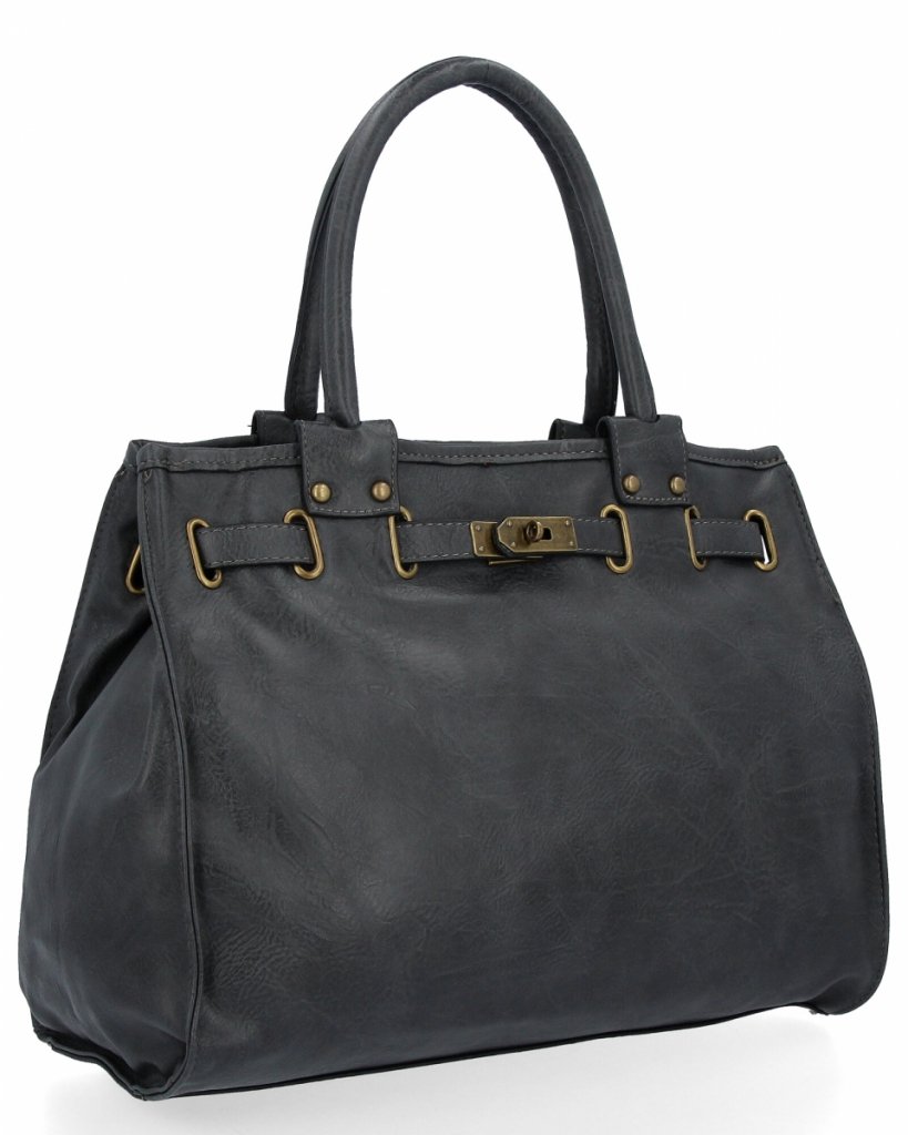 Dámská kabelka kufřík Hernan šedá HB0248 - Kufříky - DÁMSKÉ KABELKY