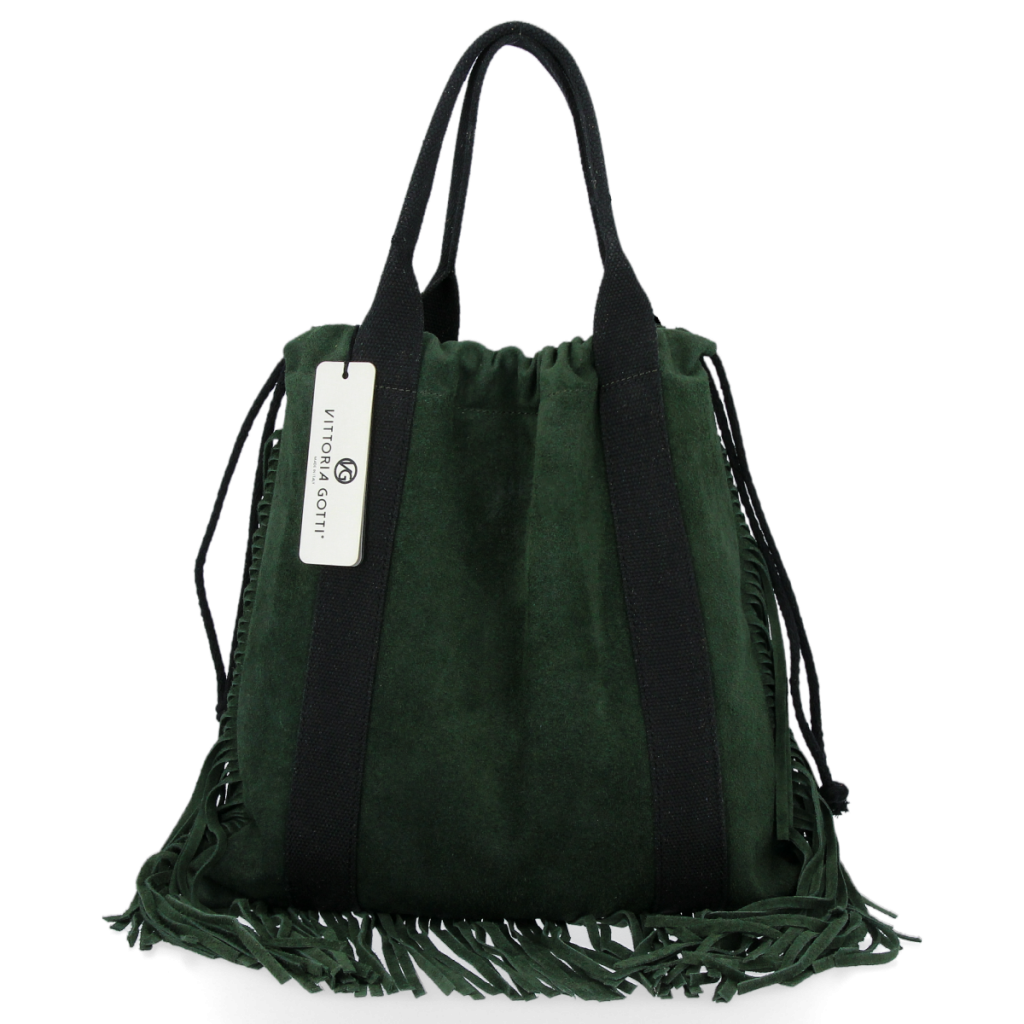 Vittoria Gotti Italské Kožené Dámské Kabelky Shopper Bag Boho Style ...