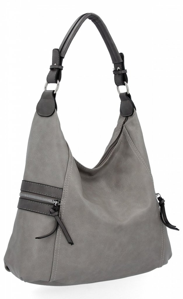 Uniwersalna Torebka Damska firmy Hernan HB0377 Jasno Szara ...