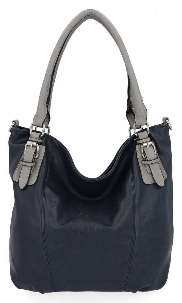 Uniwersalna Torebka Damska XL firmy Hernan HB0388 Granatowa ...