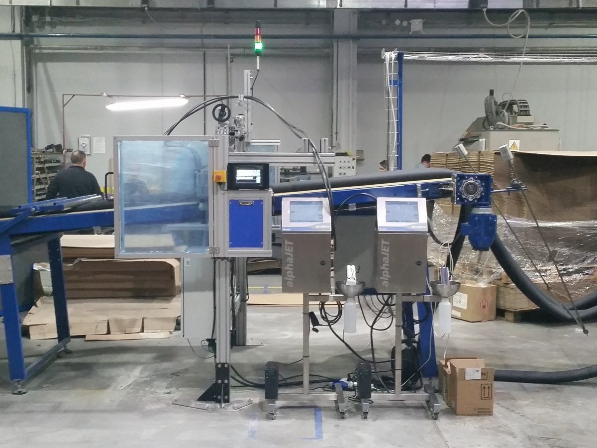 Linear traverse with inkjet printer marking - Coding-machines