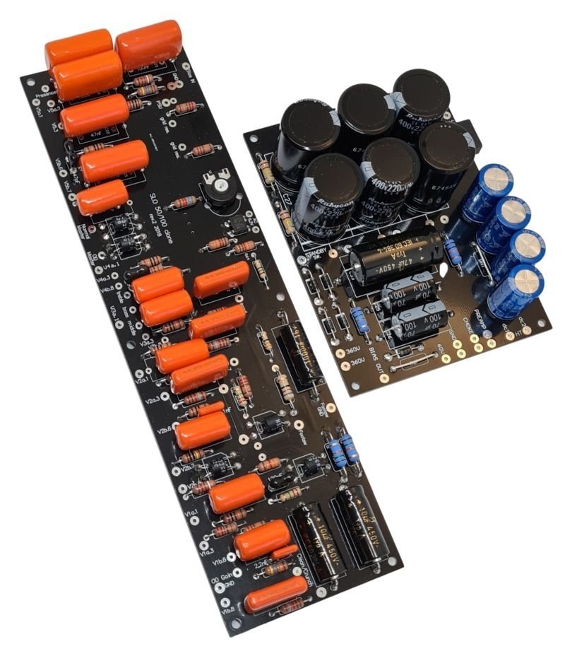 SLO100 PCB boards - ready to run (preamp+supply) - TB Amptone - Turret ...