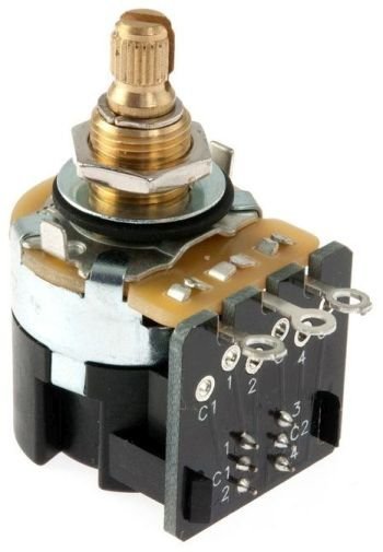 CTS gitarowy 500k A logarytmiczny push-pull 6mm - CTS 24mm - Potencjometry