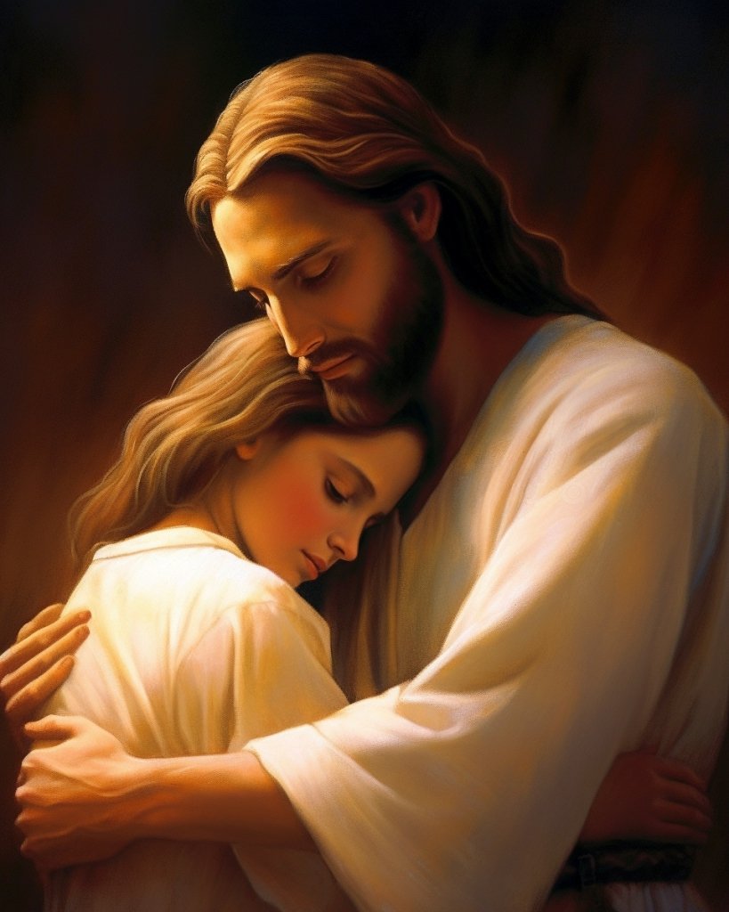 Haft Diamentowy Jezus Przyjaciel 45x55 cm - Ludzie - Haft Diamentowy ...