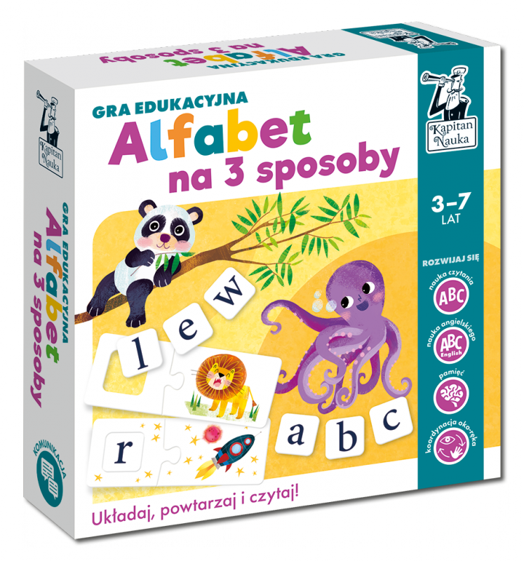 Kapitan Nauka. Gra edukacyjna. Alfabet na 3 sposoby - Gry dla dzieci ...