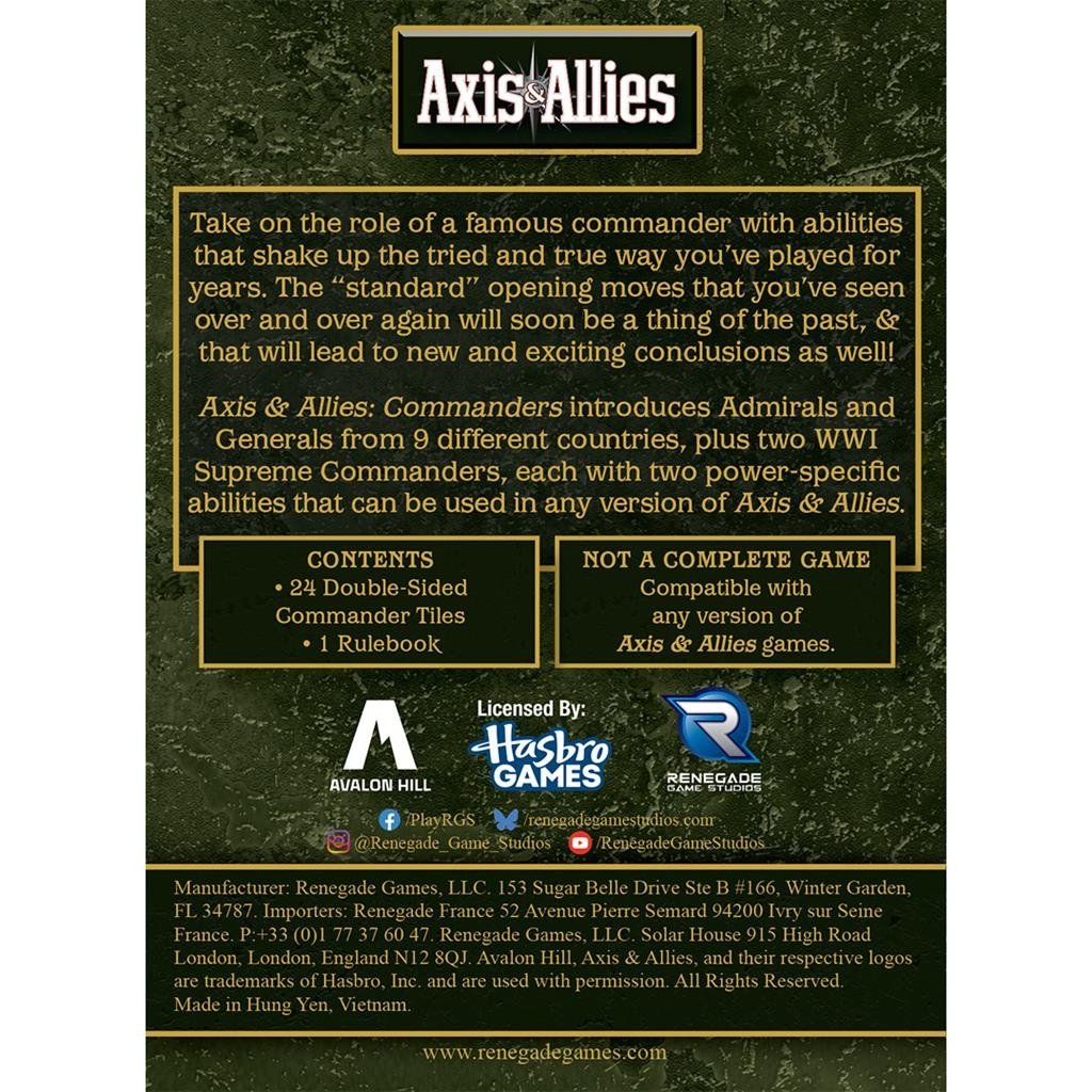Axis & Allies: Commanders