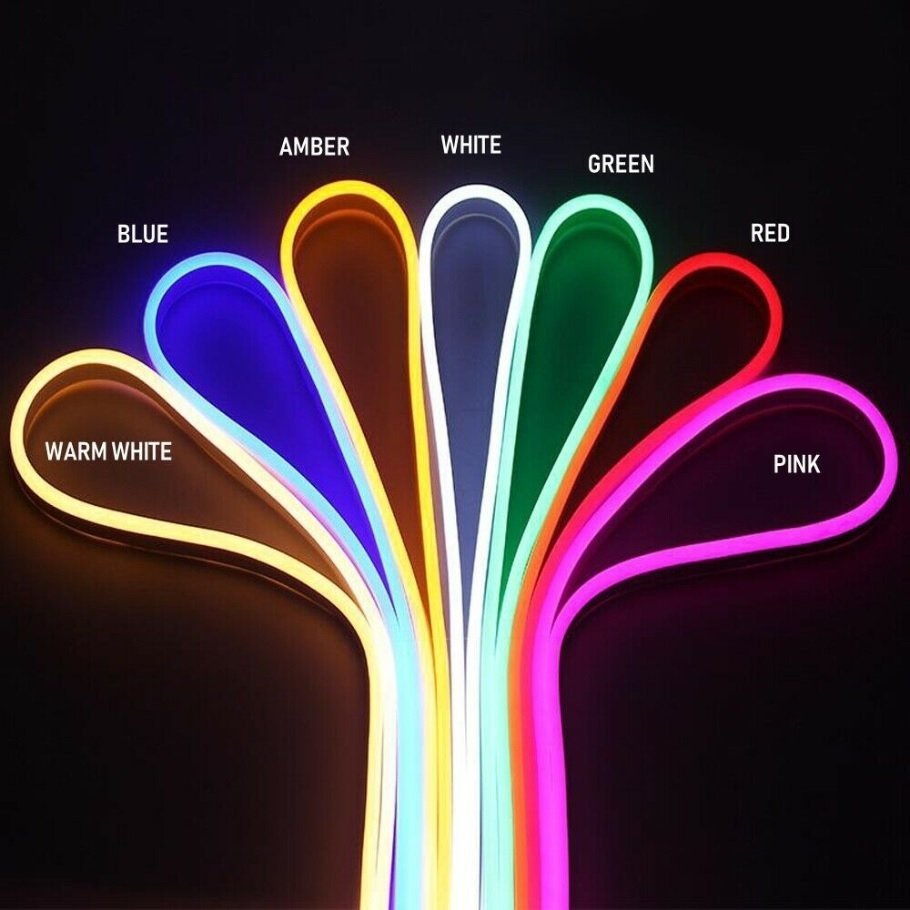 NEON LED 12V 15x25 BIG SIZE PCV 1m RÓŻNE KOLORY IP67 - 15x25 - 12V ...