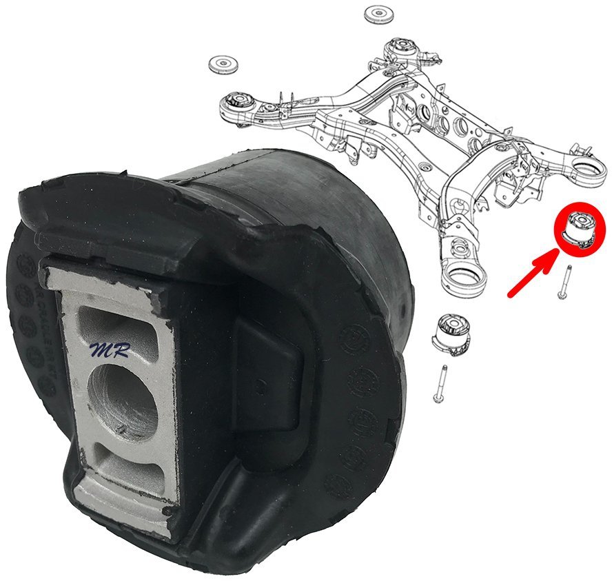 Tuleja kołyski sanek tylnego zawieszenia TYLNA Dodge Durango 2011 ...