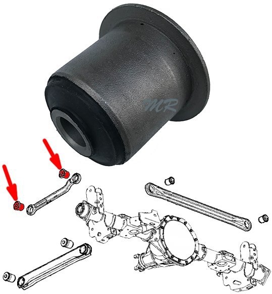 Tuleja tylnego górnego wahacza Chevrolet Tahoe 2000-2010 - Tuleje ...