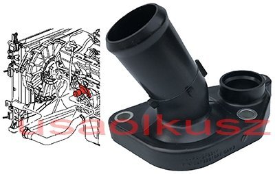 Obudowa termostatu Chrysler 300C 2,7 V6 2005- - SILNIK 2,7 - Termostat ...